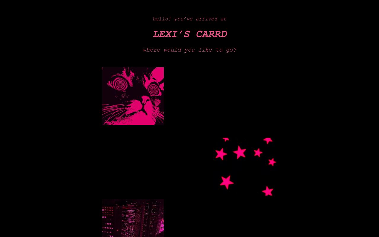 lexis carrd 💯💯💯